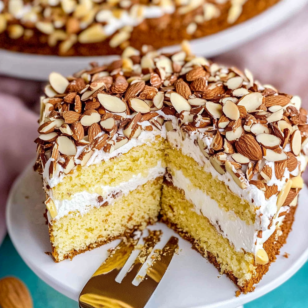 Almond Nutella Cake (Dacquoise)