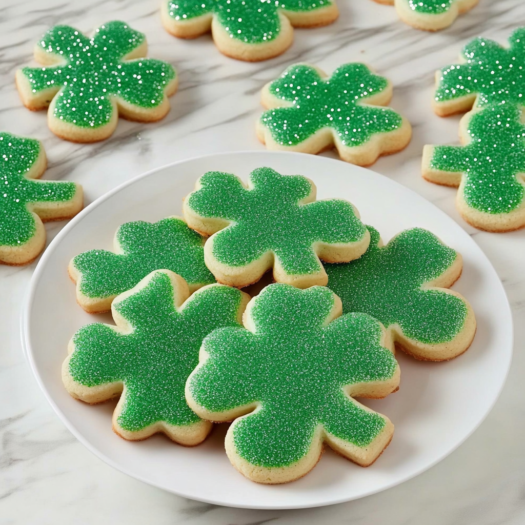 Sparkling Shamrock Cookies