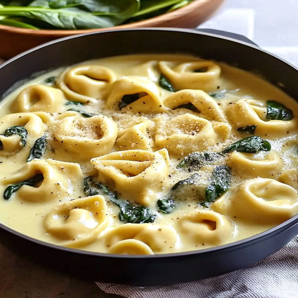 Creamy Tortellini with Spinach