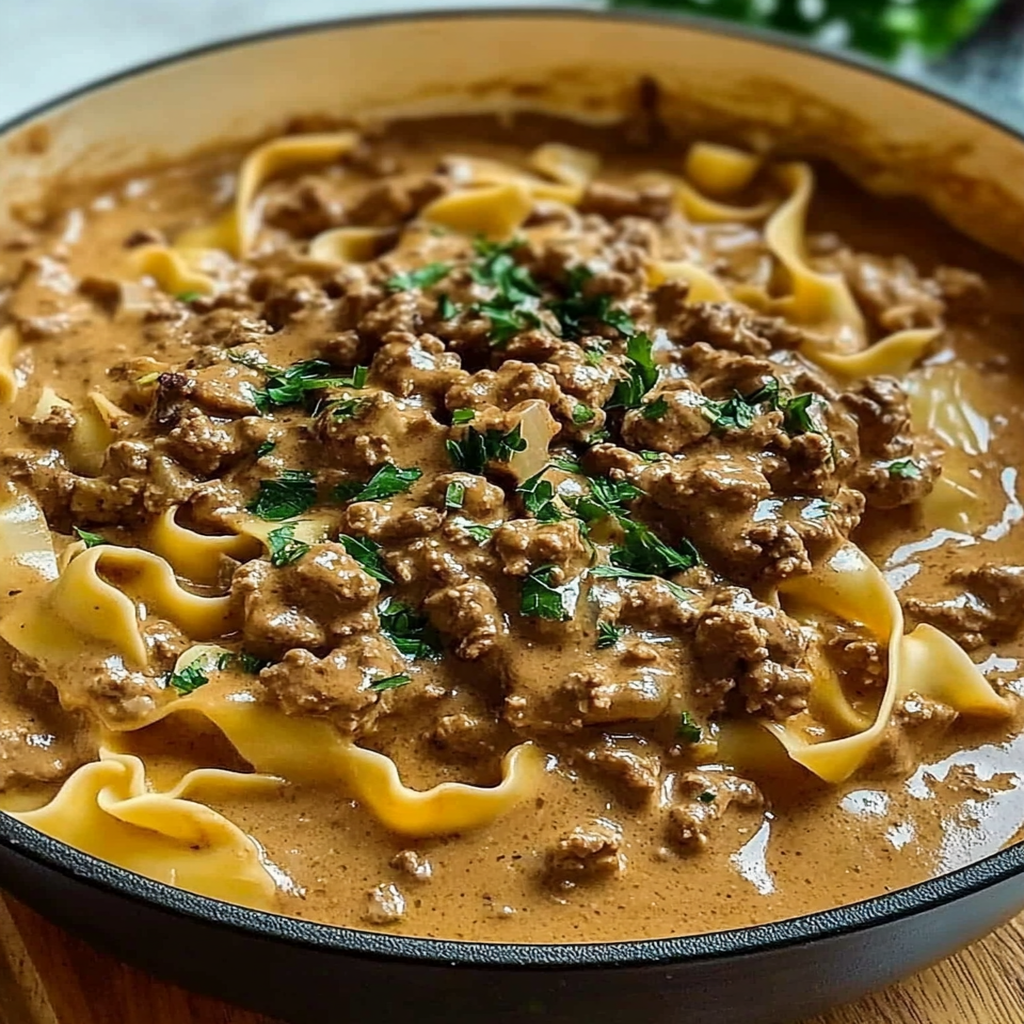 Beef Stroganoff with Ground Beef