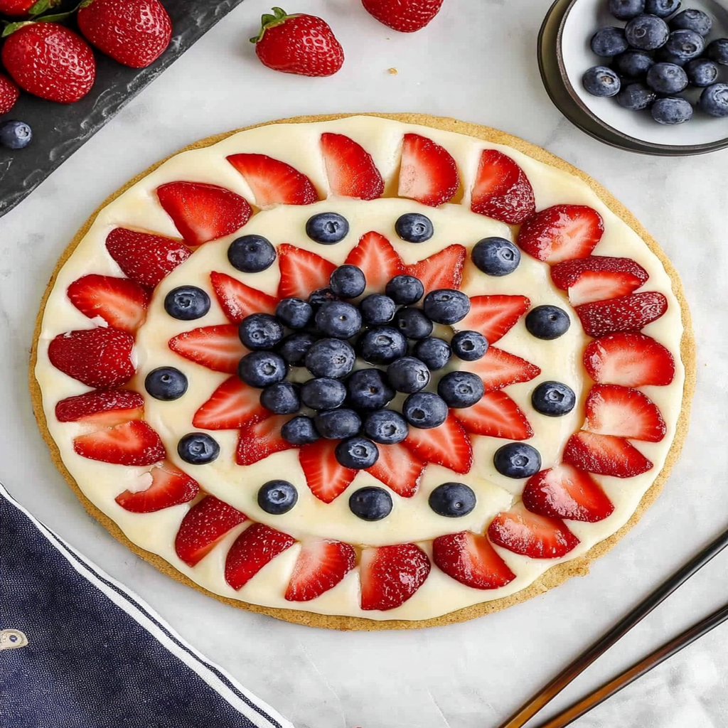 American Flag Fruit Pizza