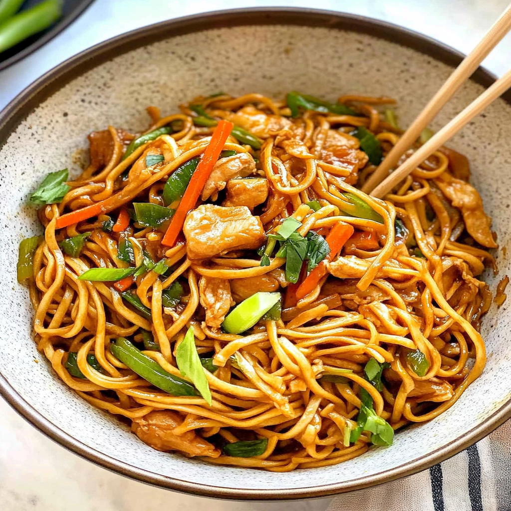 Homemade Chicken Lo Mein