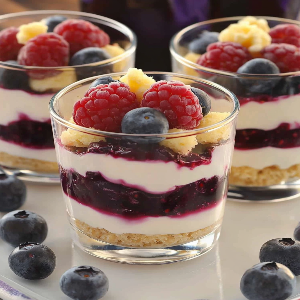 Mixed Berry Mini Trifles