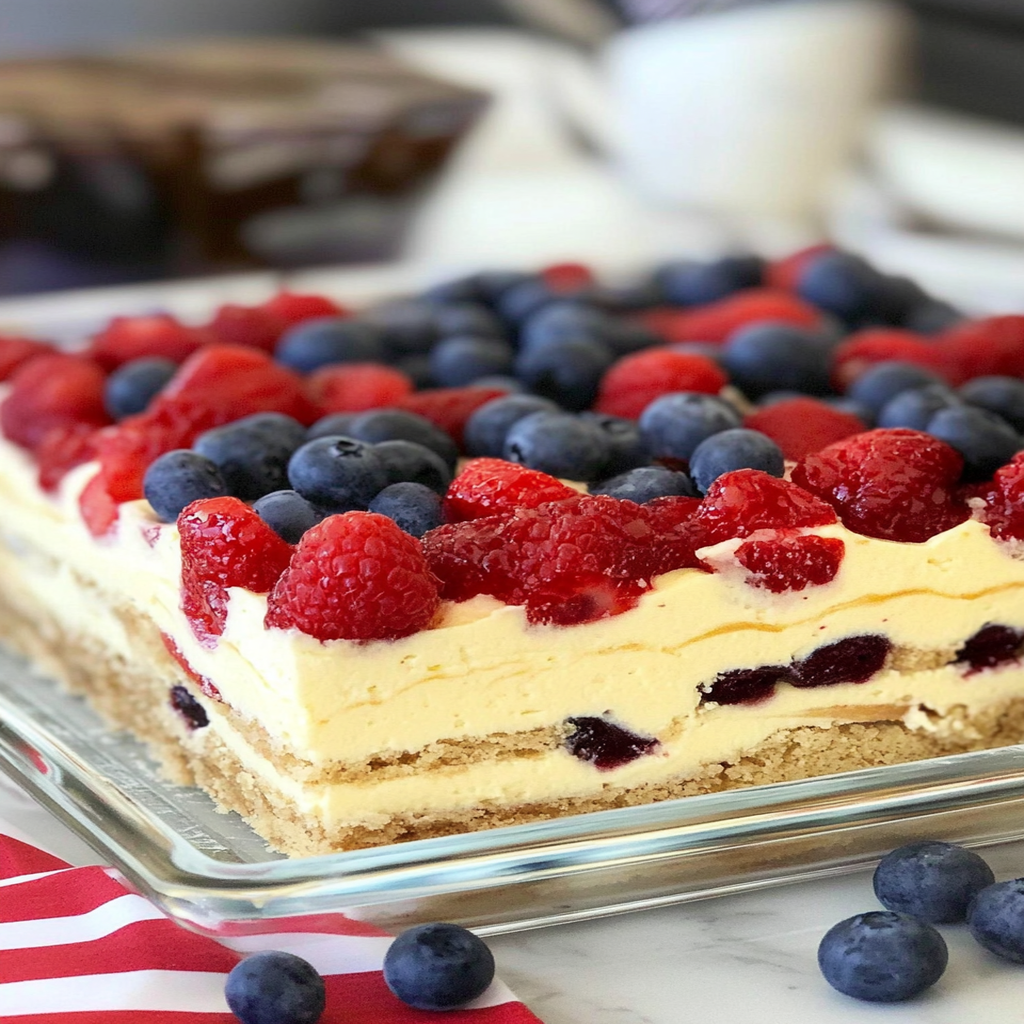 Patriotic Icebox Cake