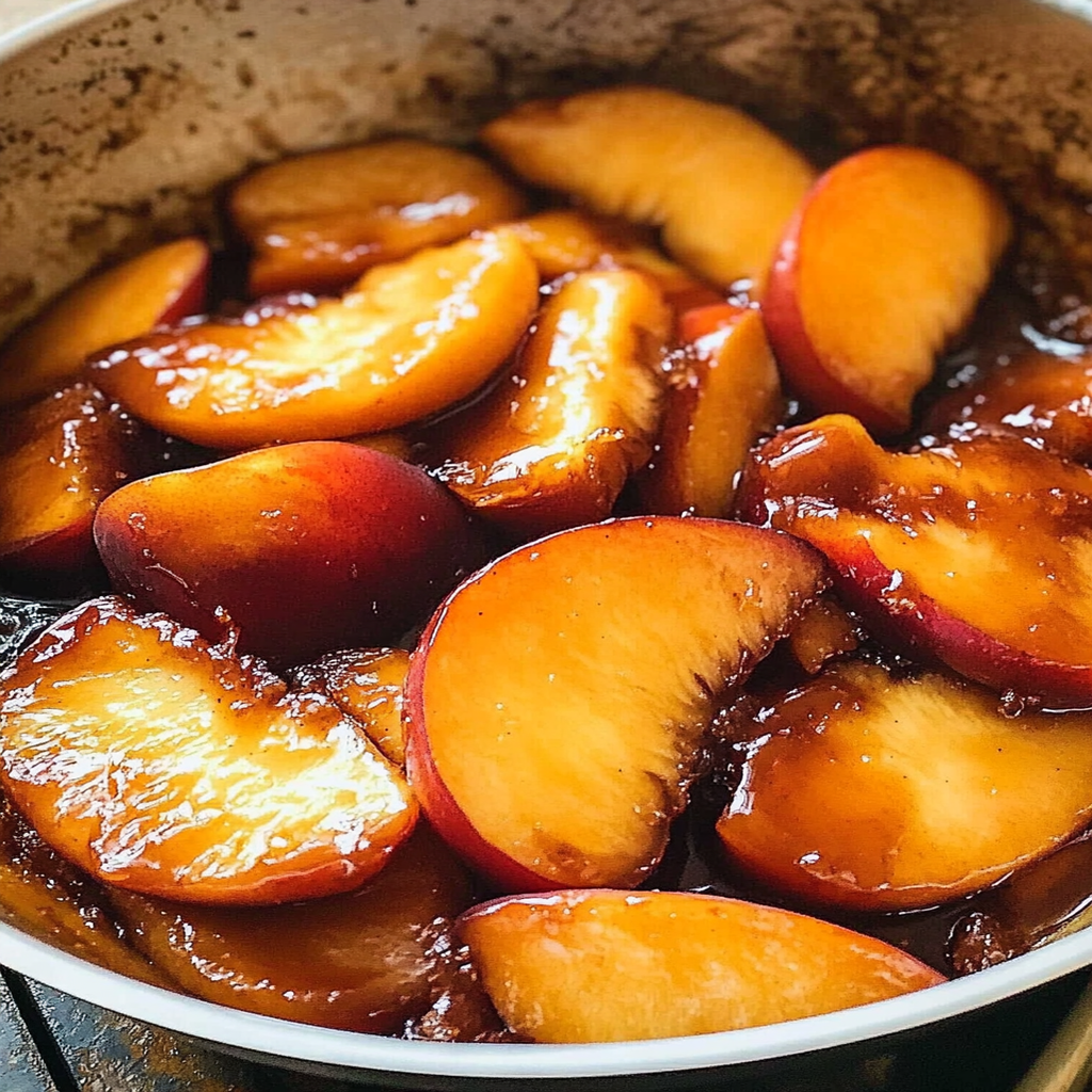 Spiced Caramelized Peaches