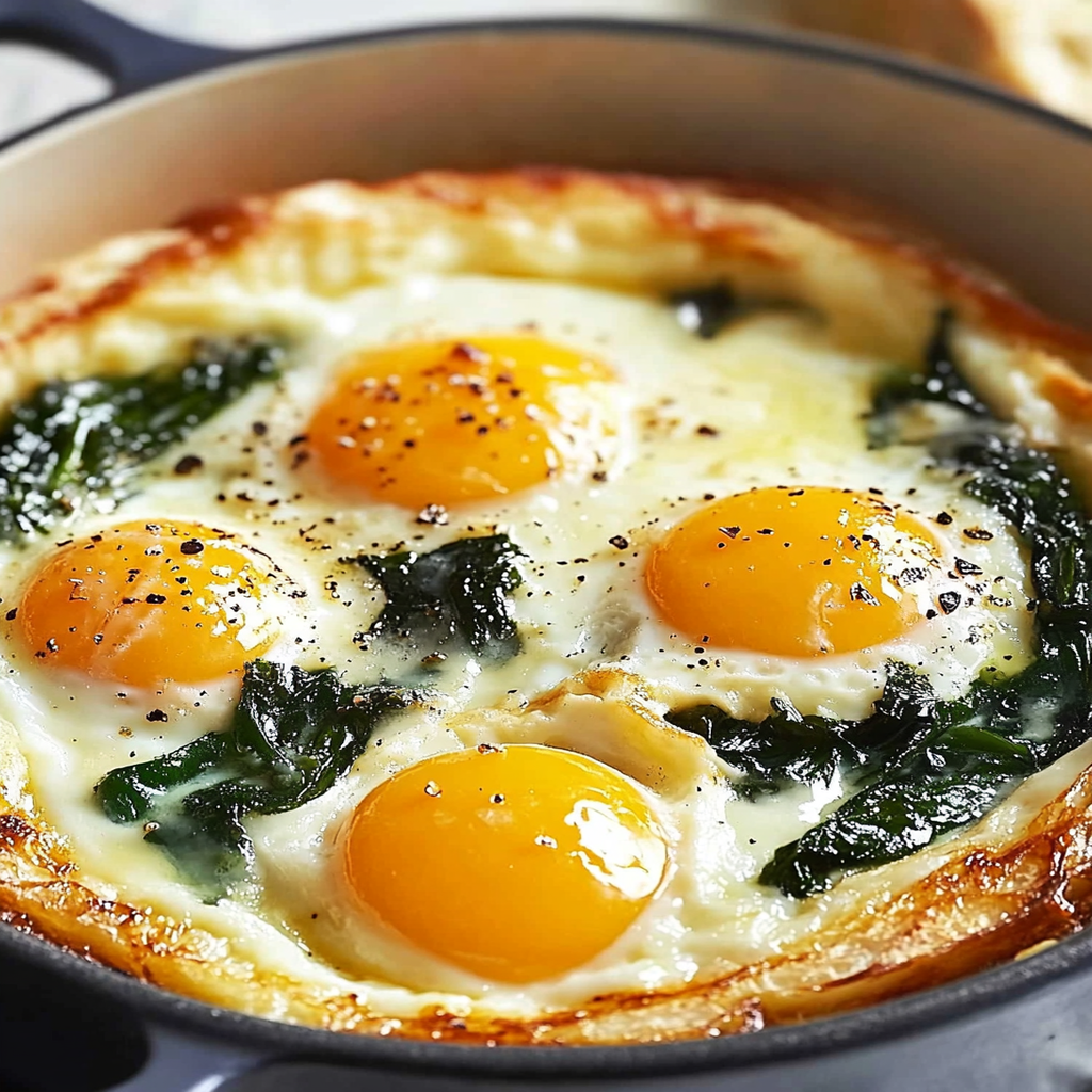 Baked Eggs Florentine
