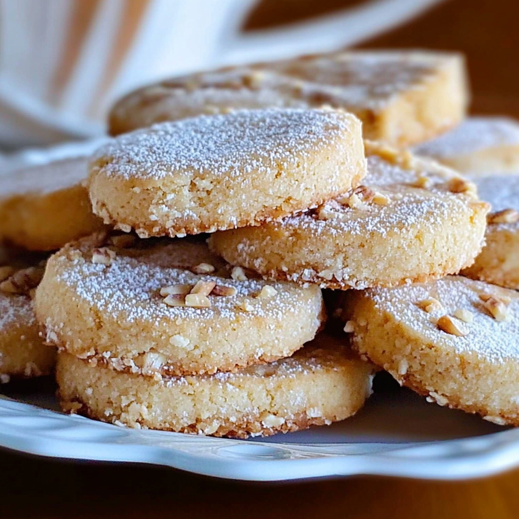 Hazelnut Shortbread Cookies