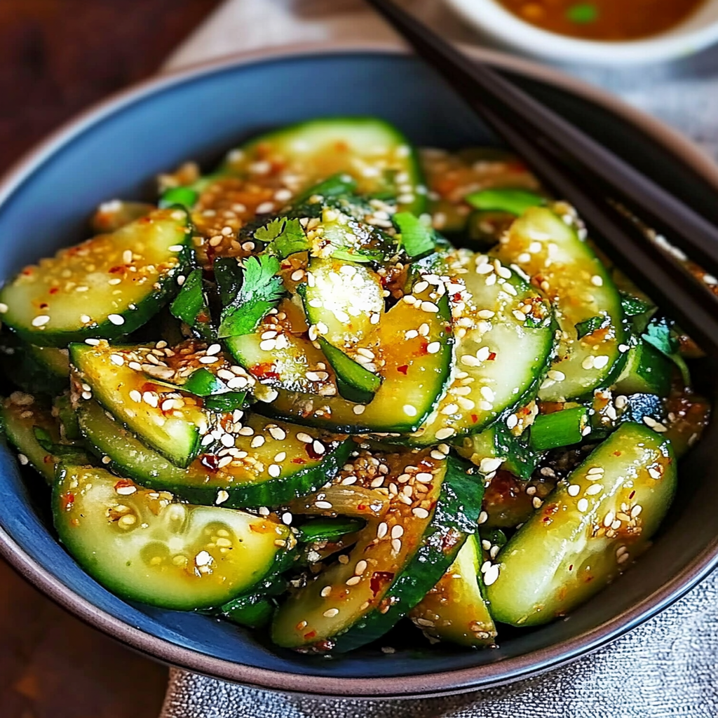 Tik Tok Korean Cucumber Salad