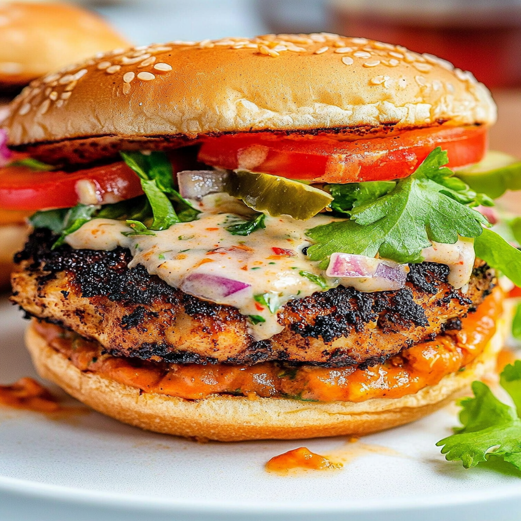 Bold and Spicy Chipotle Chicken Burger