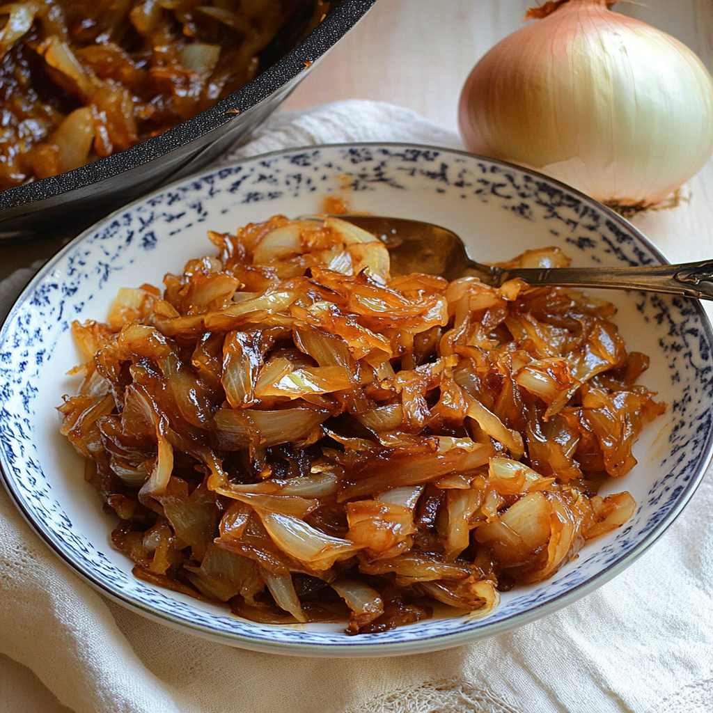Golden Caramelized Onions With Brown Sugar