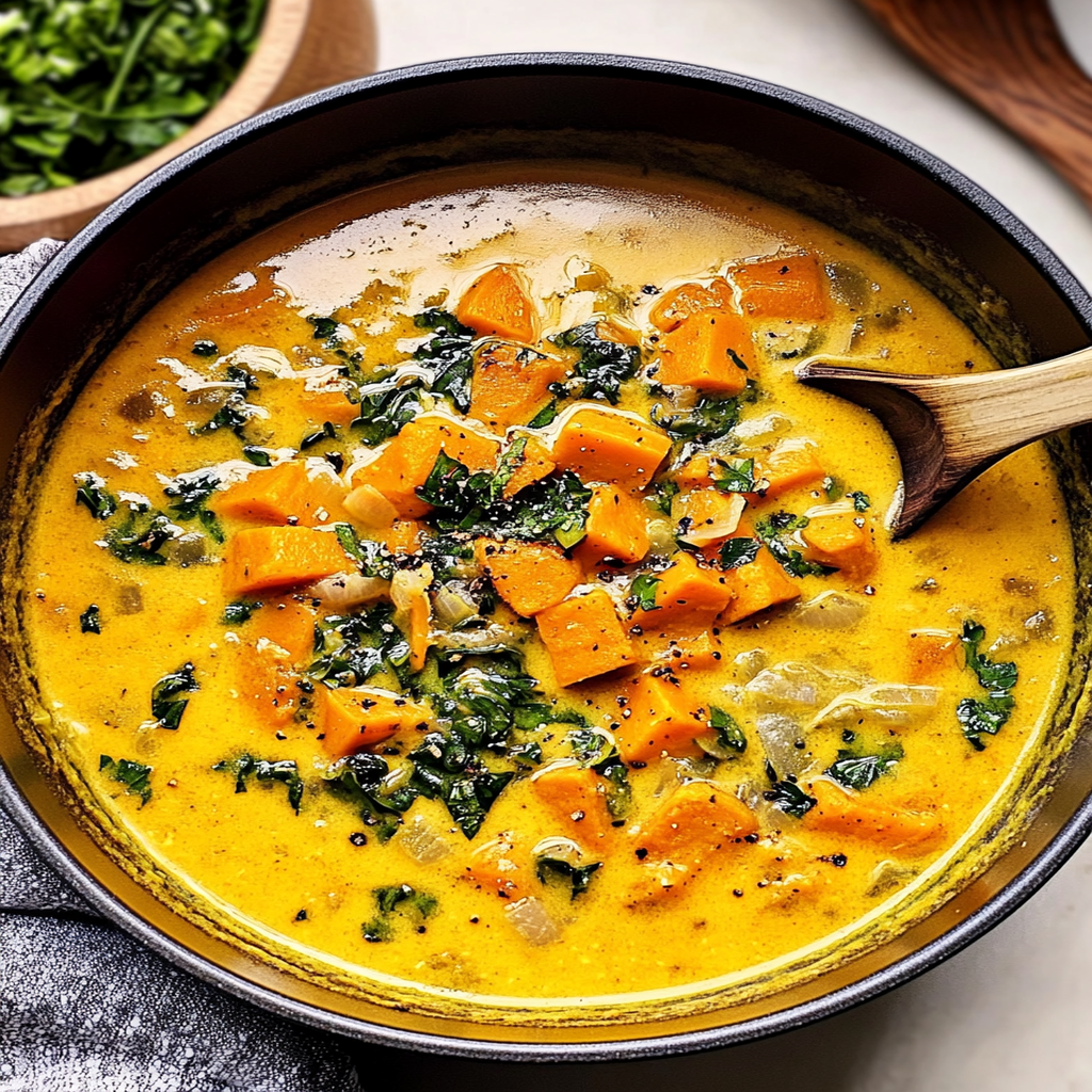 Ginger Sweet Potato Coconut Milk Stew