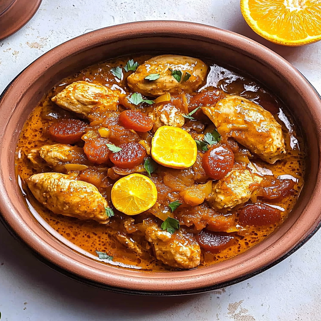 Moroccan Chicken and Orange Tagine